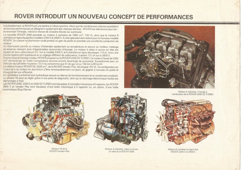 Rover 2000 2300 2600 - Livre Book - Le Zebre - voiture - car - Schram